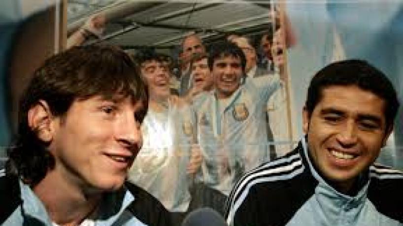 El "día del fútbol": cumplen años Lionel Messi y Juan Román Riquelme ...